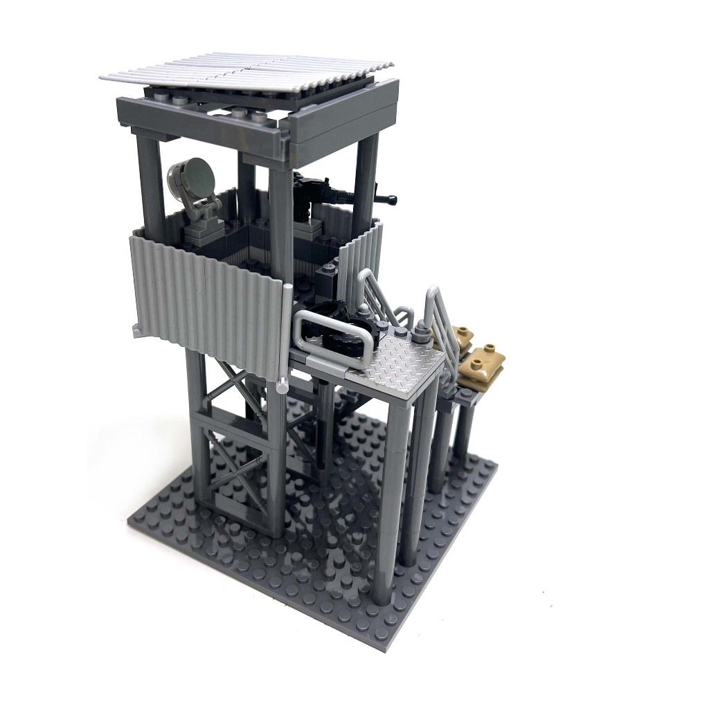 MOC Building Blocks Kit Watchtower Figures Military Sentry Post Field ...