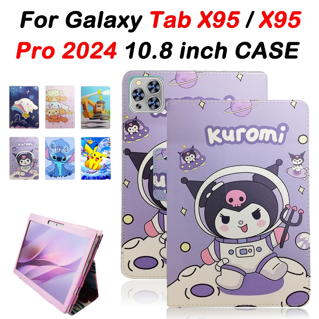 For 5G Tablet Galaxy X95 10.8 inch 2024 High Quality Cartoon Leather ...