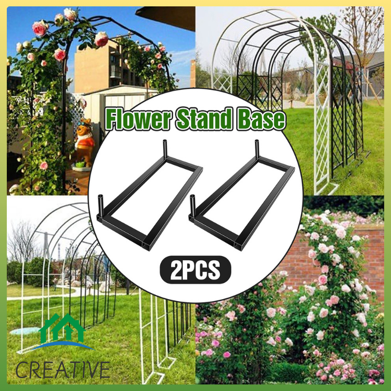 Flower Stand Base Outdoor Garden Rack Arch Gerbang Rose Arch Deco ...