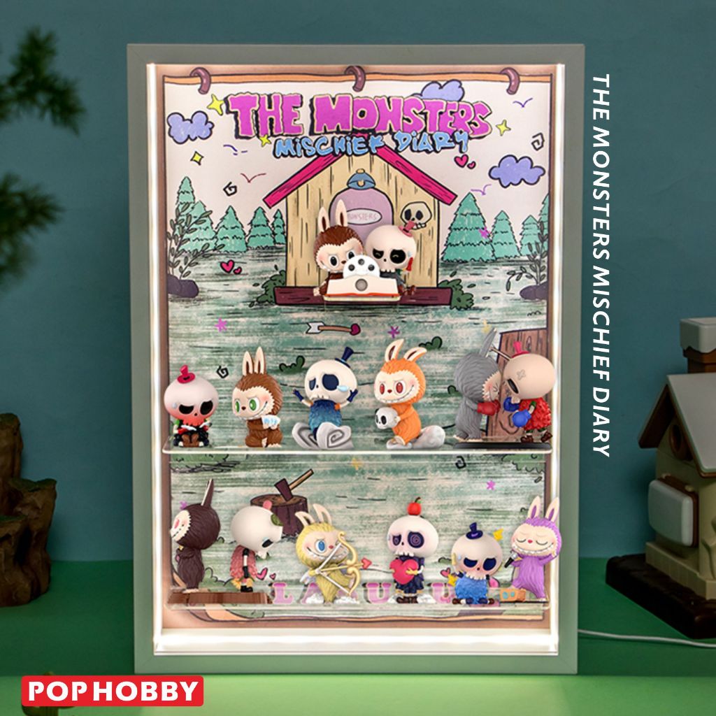 LABUBU THE MONSTERS MISCHIEF DIARY LED Display Frame, Standing & Wall ...