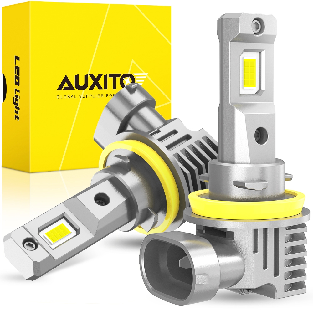 AUXITO 2pcs 16000LM 72W H11 LED Headlight Bulbs 6500k Cool White HB3 ...
