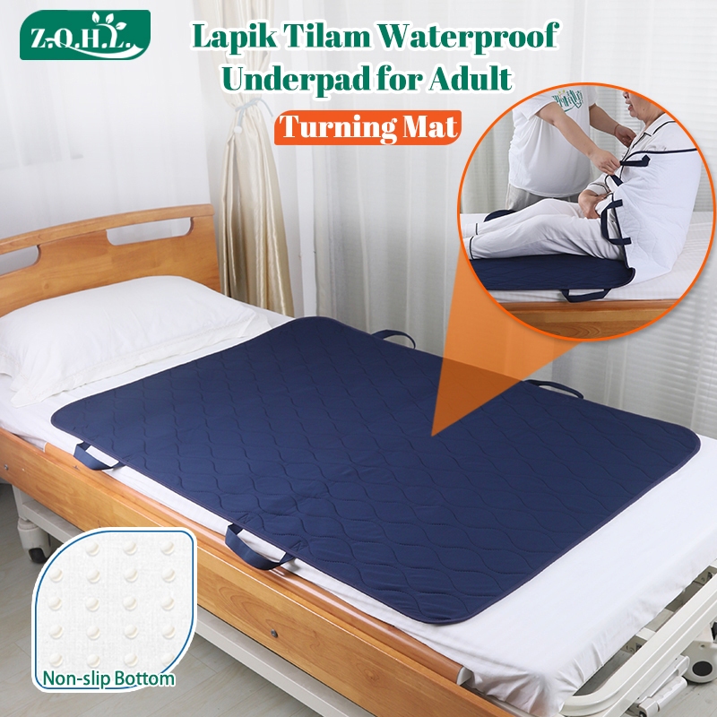 Zhenqinghuli Lapik Tilam Waterproof Underpad For Adult Turning Mat Alas ...