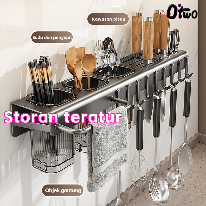 wall mounted kitchen organizer Multi-Functional utensil holder ...
