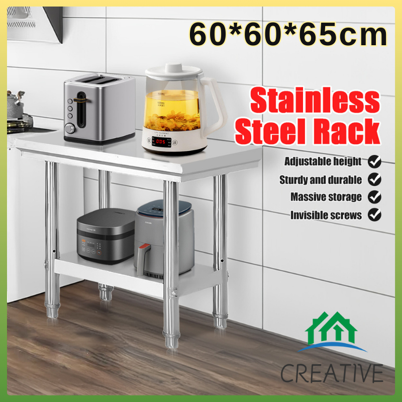 304 Stainless Steel Working Table single kitchen meja dapur meja ...