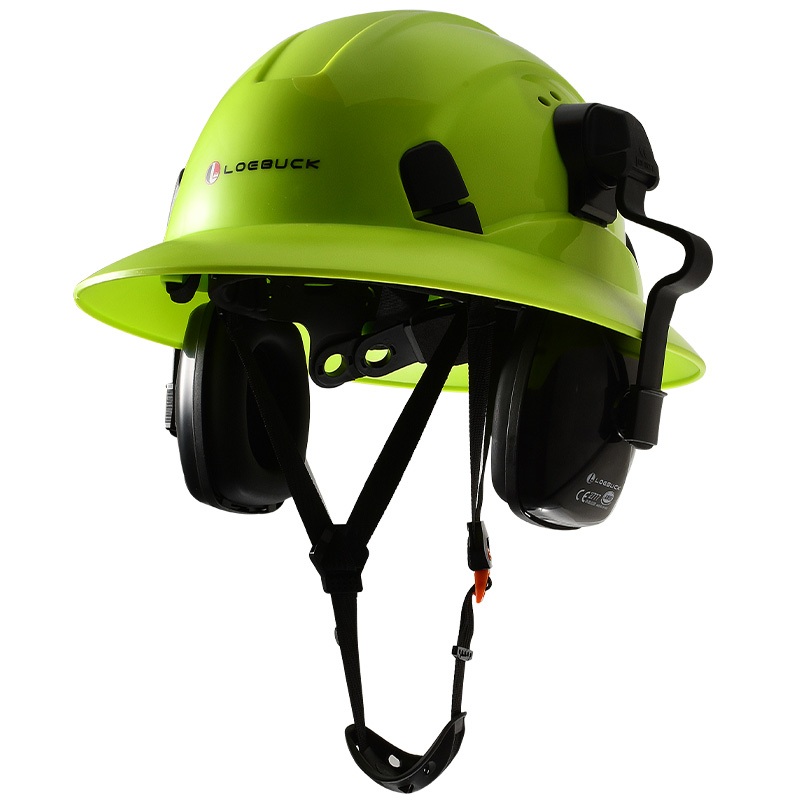 LOEBUCK safety helmet with sound ear protection industrial construction ...