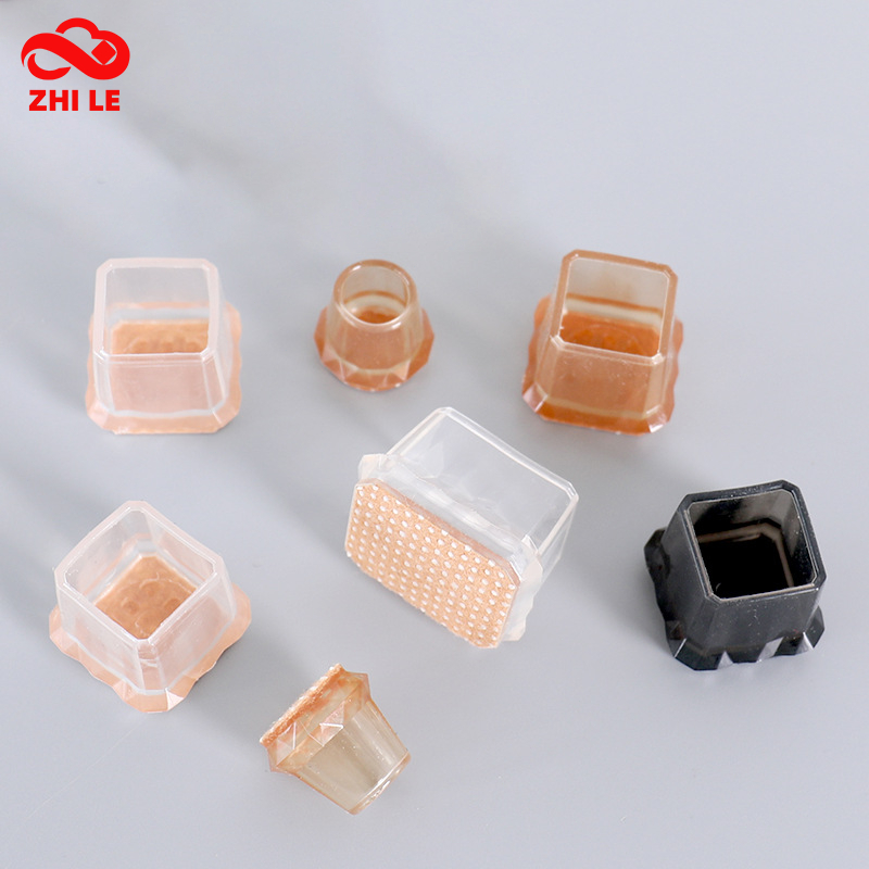 8PCS NEW Transparent Furniture foot rack leg cover silicone protection ...