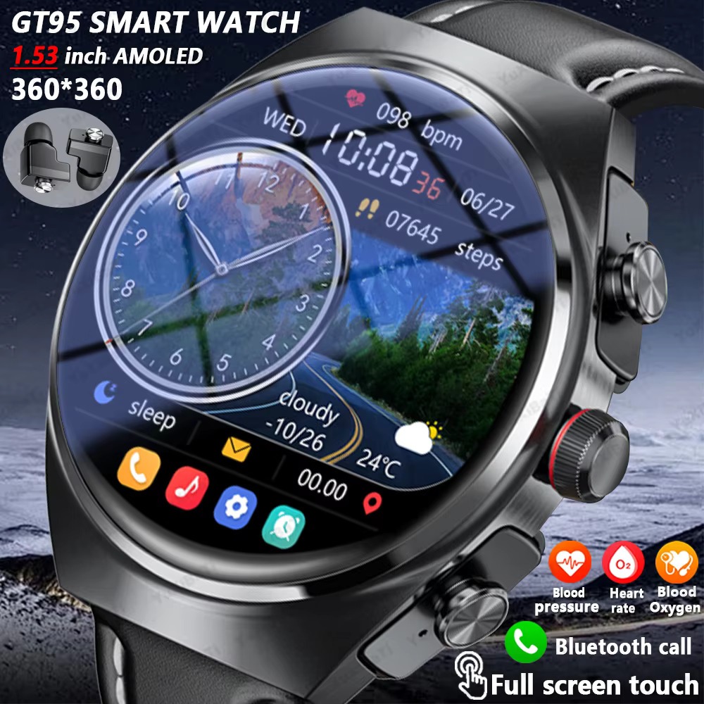 2024 NEW GT95 TWS Smartwatch 2-in-1 Earphones HIFI Earphones Smartwatch ...
