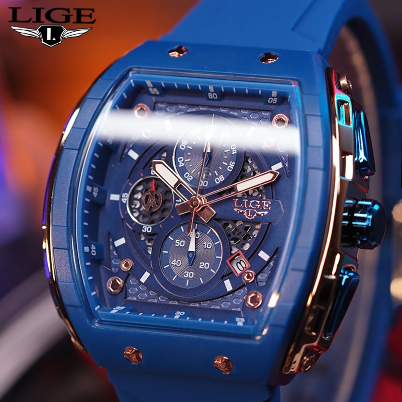 LIGE New Men Watch Original Fashion Sports Watch for Men Analog Quartz ...