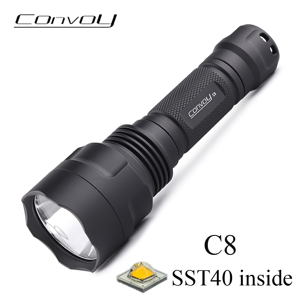 Convoy Flashligh C8 with Luminus SST40 Linterna Led Flash Torch High ...