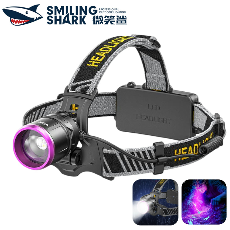 Smiling Shark TD0192 LED Bright light Head lamp With induction 6Mode ...