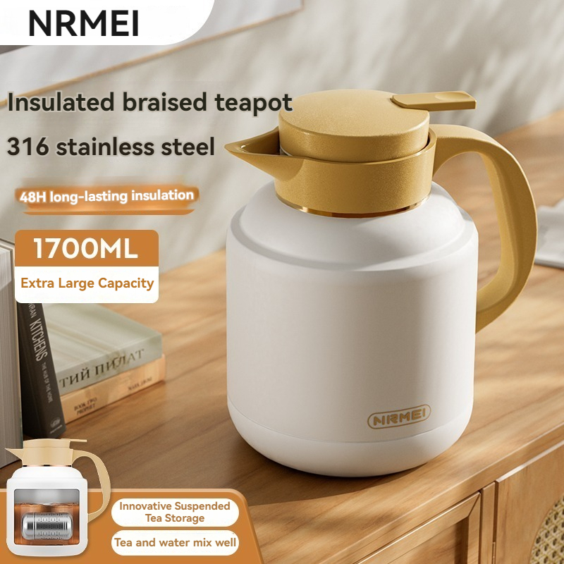 NRMEI Thermal flask Insulated Large Water Bottle Jug with Filter Thermos Household Kettle 316 ...