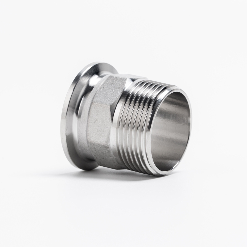 DN65 BSPT Male 304 Stainless Steel Hex Sanitary Ferrule Connector Pipe ...