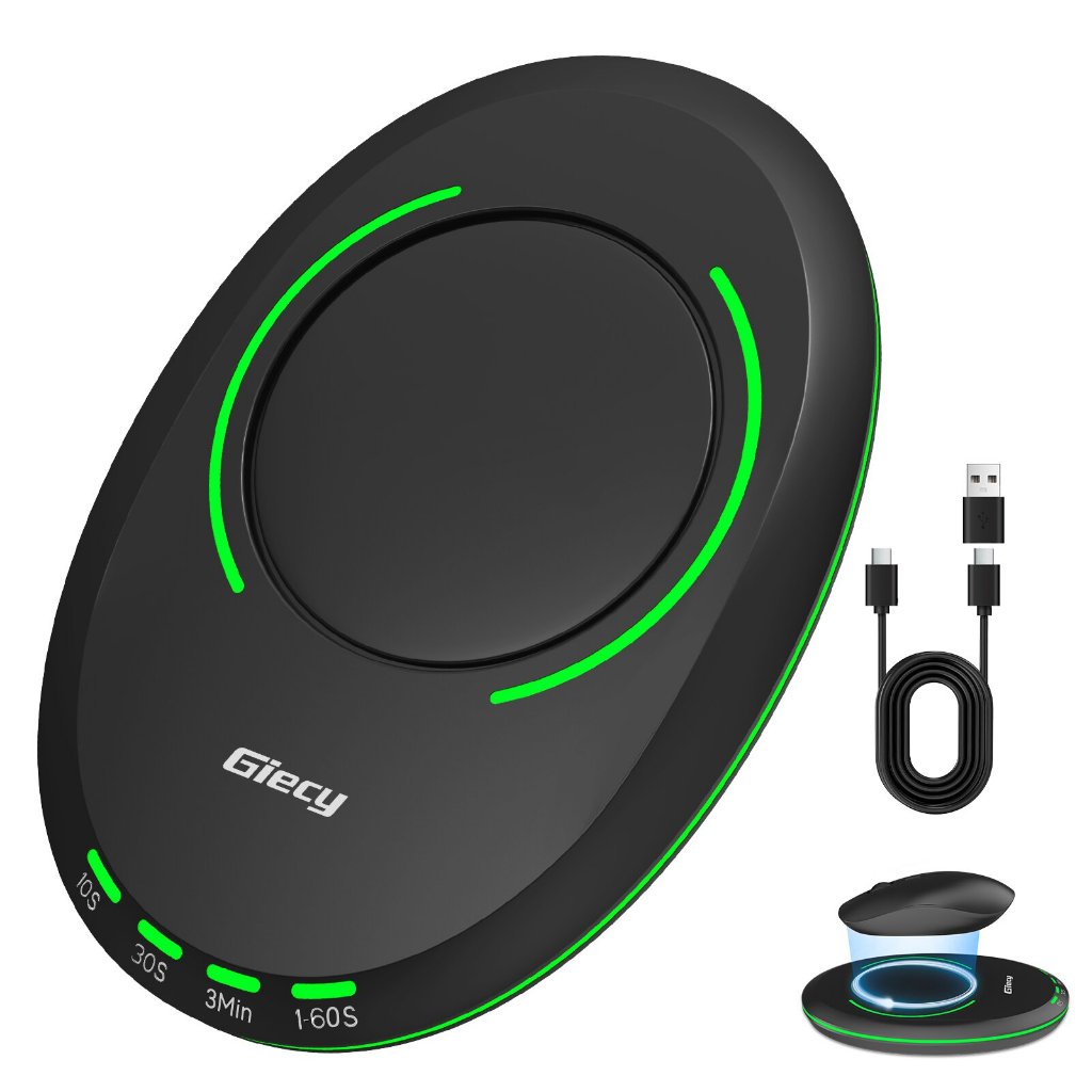 Giecy Ultra Slim silent Mouse Mover, Undetectable USB Mouse Jiggler ...