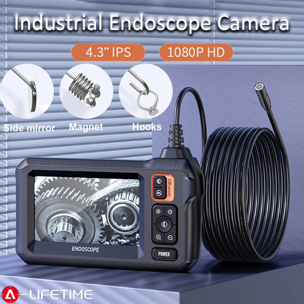 4.3-inch IPS Industrial Endoscope Camera 1080P Pipeline Inspection ...