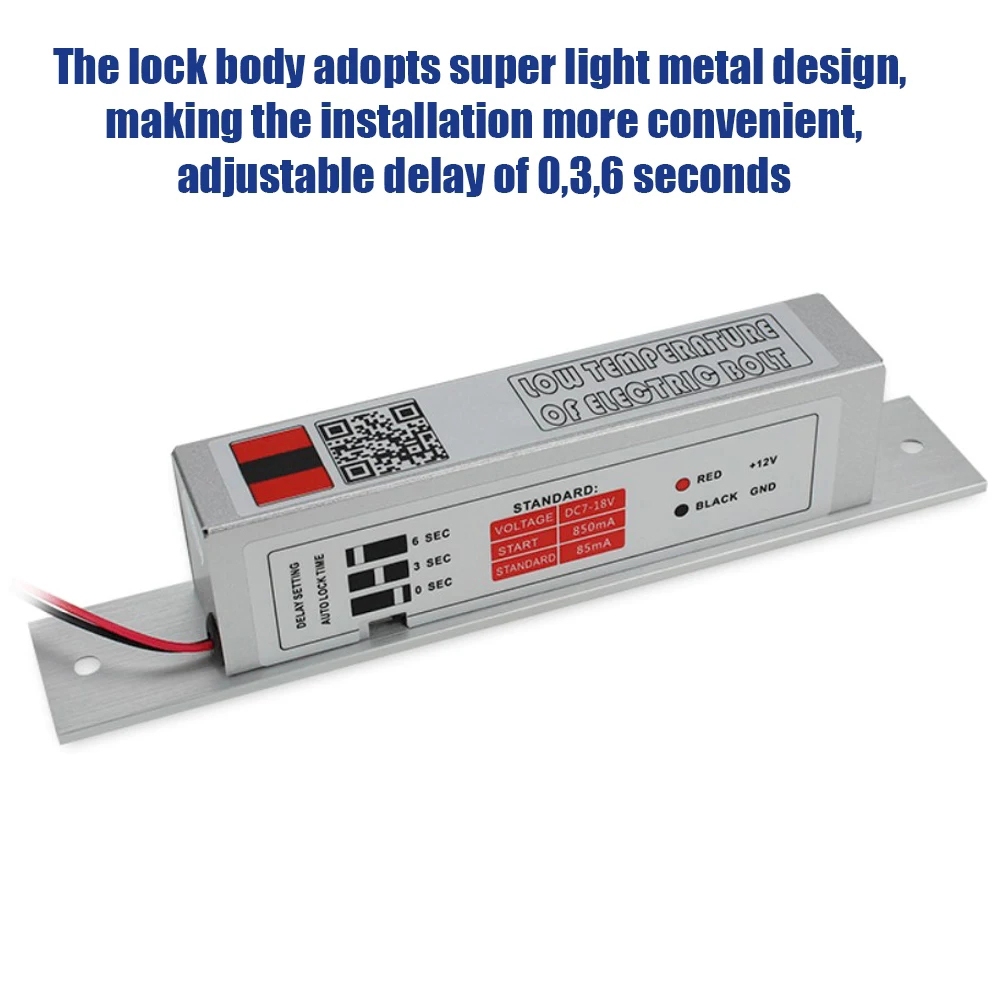 Low Temperature Electric Glass Wooden Door Drop Bolt Lock Fail Safe ...