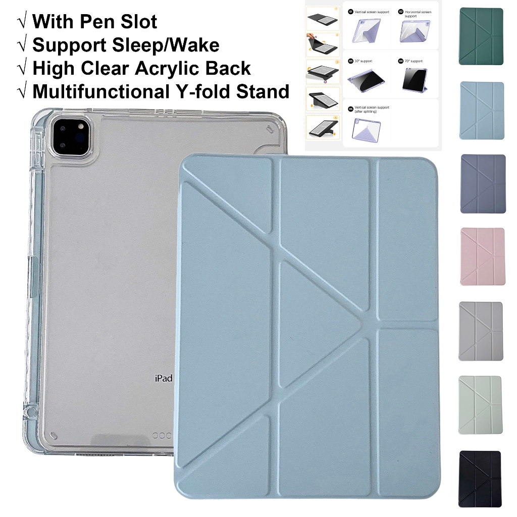 For iPad Air 11 Pro 11 2024 M2 M4 iPad 10th 9th 8th 7th 6th 5th Gen ...