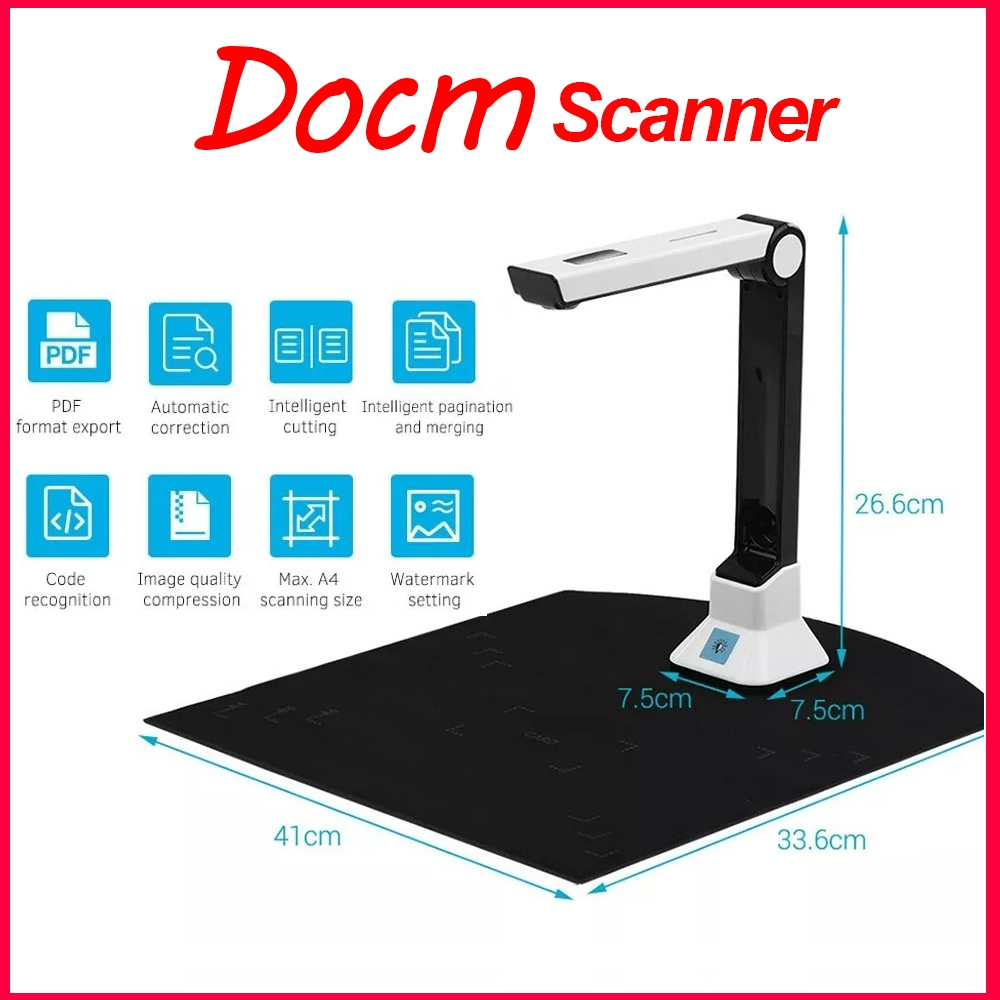 Portable 8 Mega-pixel High Definition Doc Scanner Capture Size A4 ...