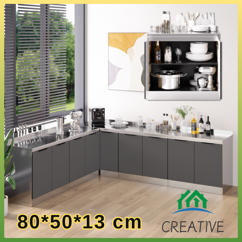 Stainless Steel Kitchen Storage Cabinet Sets kichen Sink Base Simple ...