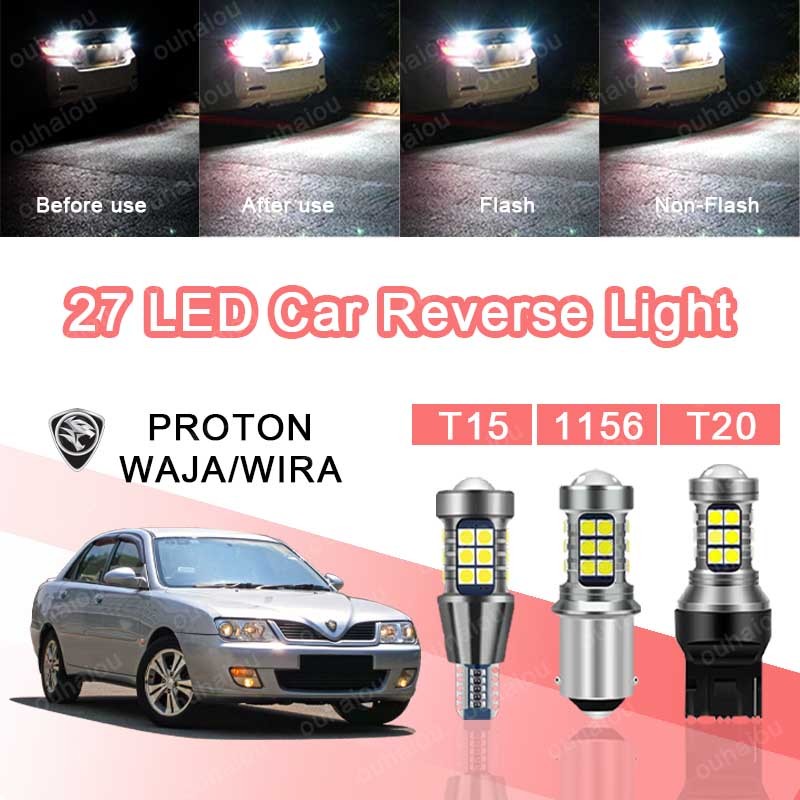 [PROTON Wira/Waja] Car Reverse Light Bulb 27LED Flash & Non Flash T15 ...