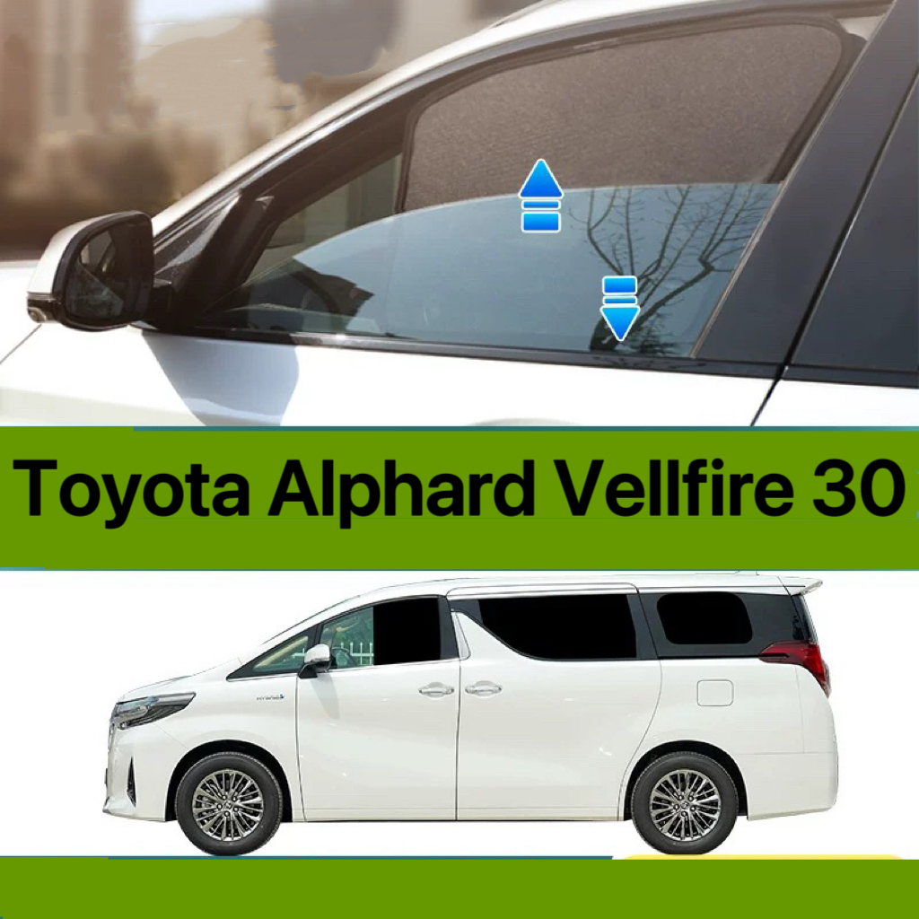 Magnetic Car Window Sunshade for Toyota Alphard Vellfire AC30 2015-2022 ...