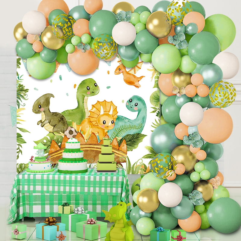 88pcs Dinosaur Happy Birthday Birthday Decoration For Boys Birthday ...