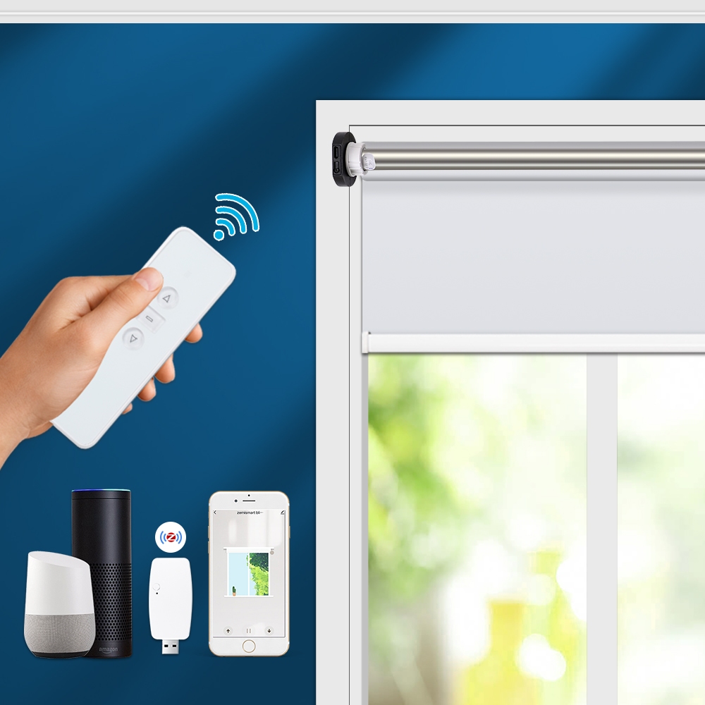 AOK-15 Smart Blind Motor,Rechargable Electric Roller Shutter,Motorized ...