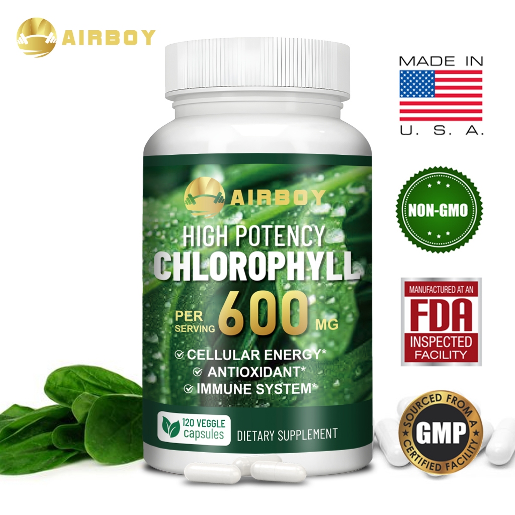 AIRBOY CHLOROPHYLL 600 mg，Increase red blood cells, cell health ...
