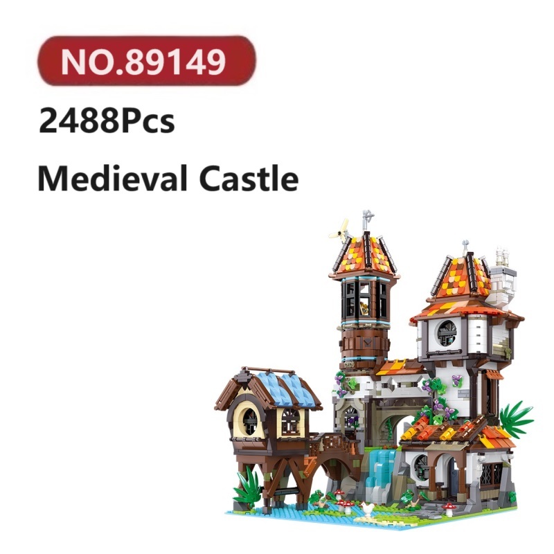 Medieval Castle Building Blocks 2488 Pcs JIE STAR Architecture Bricks ...