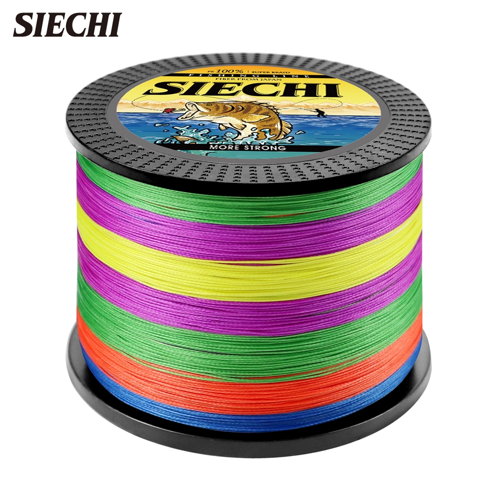 Siechi Braided Fishing Line 300m 500m 1,000m 8 Braided PE Line Wear ...