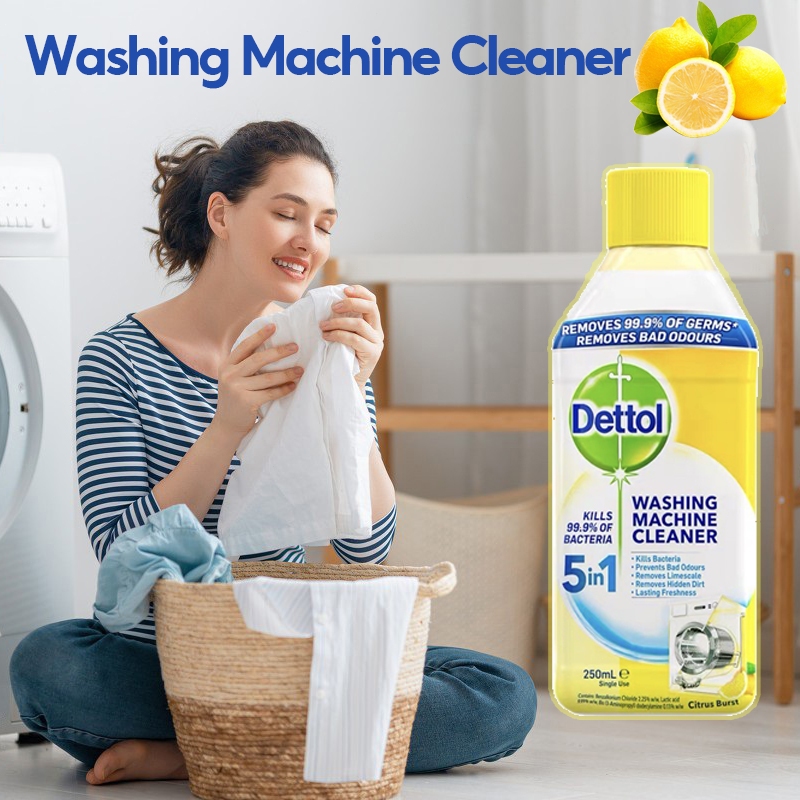 Dettol 5 In 1 100% Genuine Washing Machine Cleaner Detergent Can Be ...