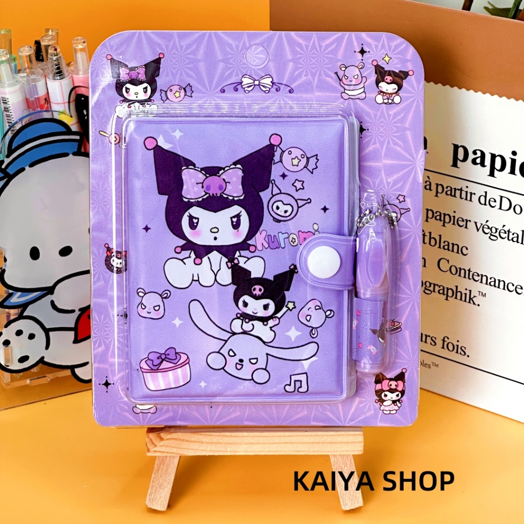 Children cartoon cute mini pocket notebook and pen set student prize ...
