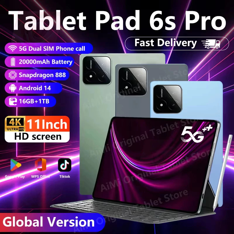 2025 Original 2k HD Screen Pad 6s Pro tablet Global version Tablet ...
