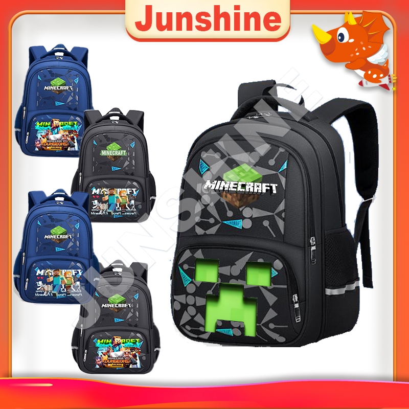 Beg Sekolah Kids Minecraft Backpack Children School Bags Boys School ...