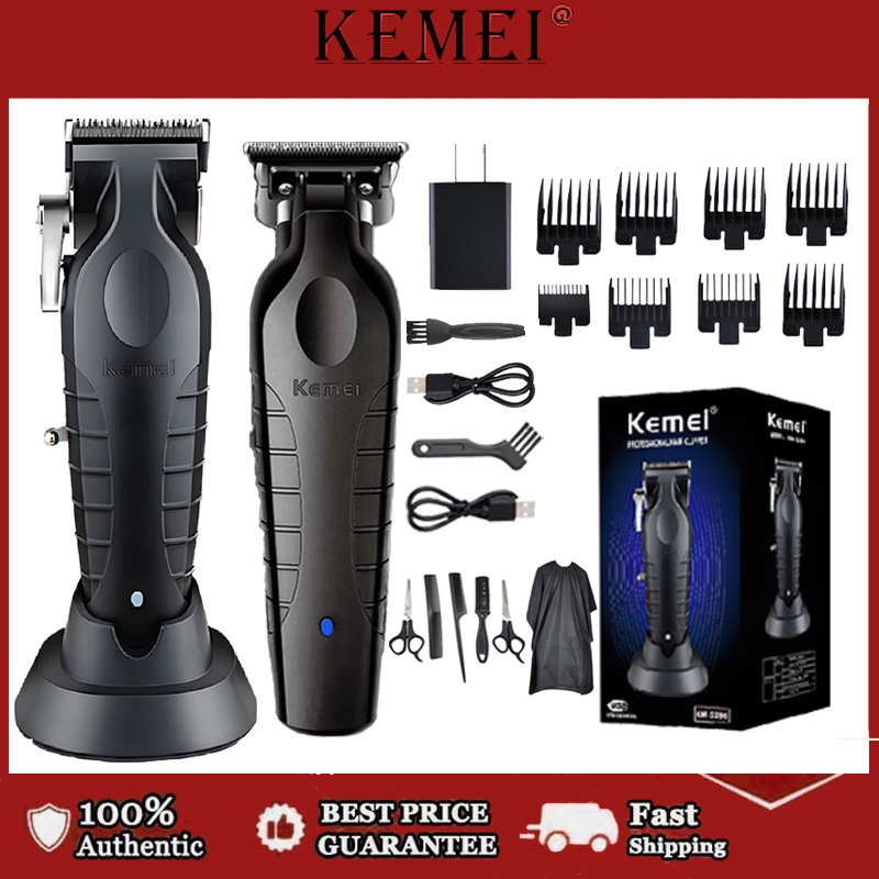 Kemei Hair Trimmer Professional Hair Clipper Adjustable Hair Cutting Machine Electric Hair ...