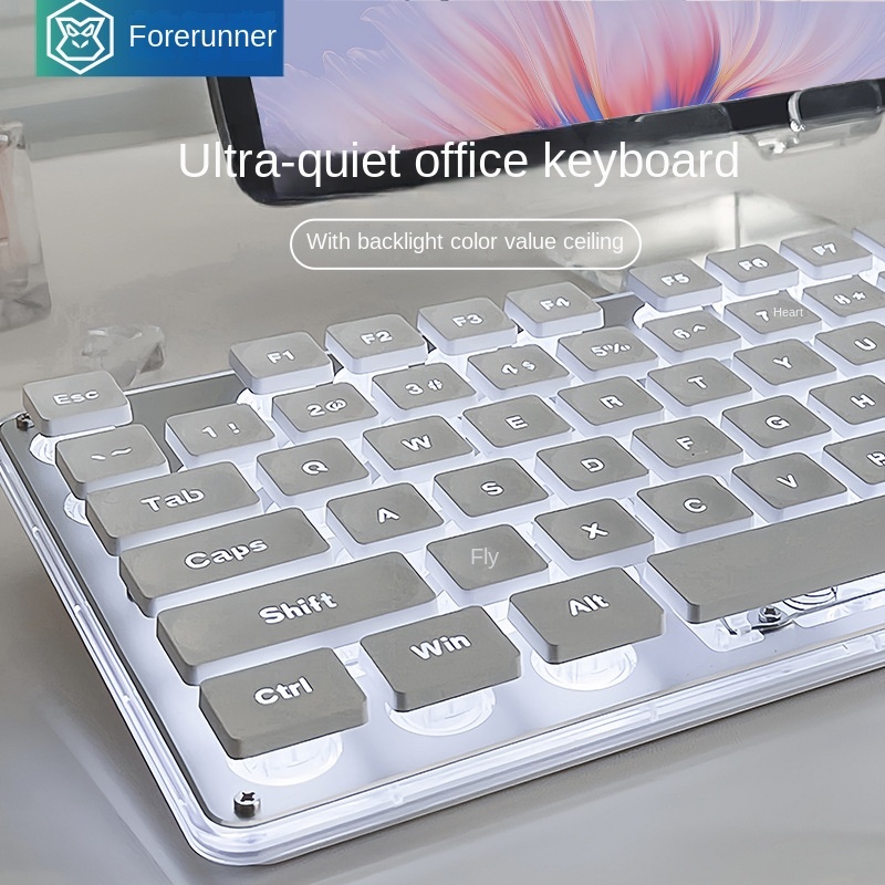 Gx710 Button Silent Keyboard Wired Comfortable Mechanical Feel Keyboard ...