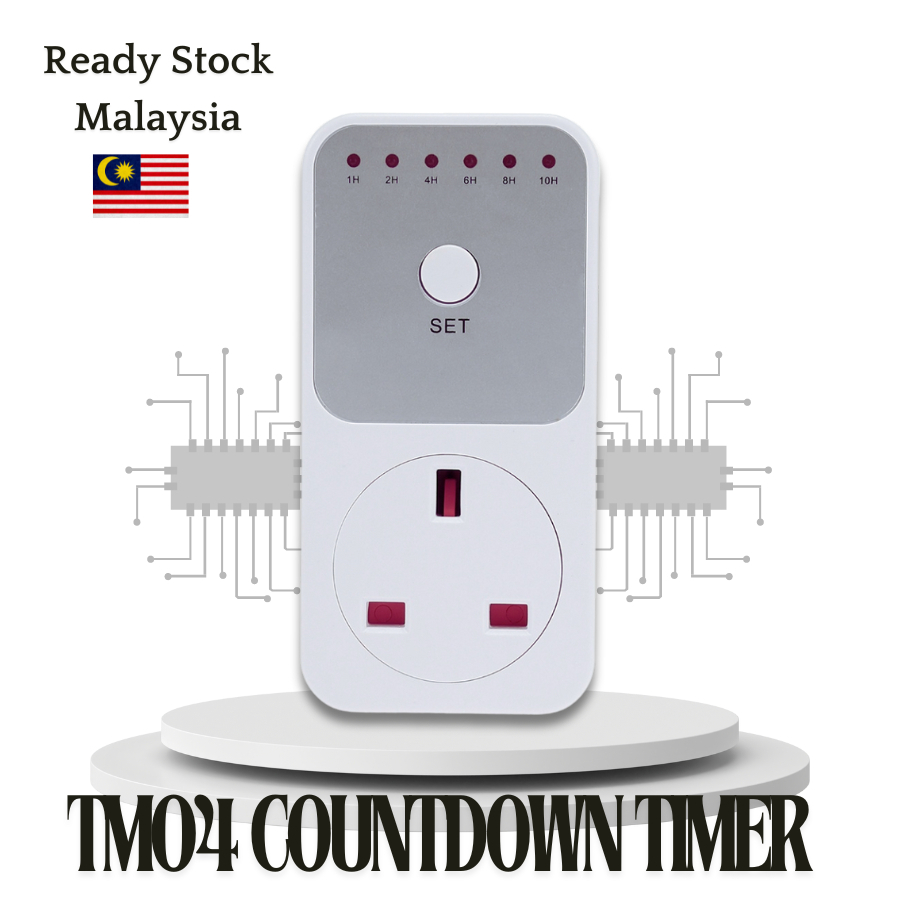 Actver Countdown Timer Switch Smart Control Plug-in UK EU Socket Prevent Overcharge Ready Stock ...