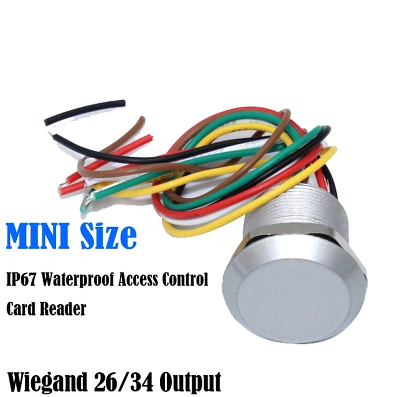 RFID Card Reader Small Mini New metal Access Control IP65 Waterproof 13 ...