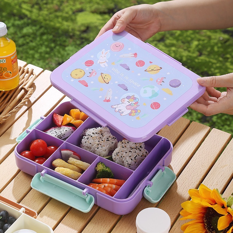 Student Lunch Box Salad Portable Tableware Bento Box Office Worker ...