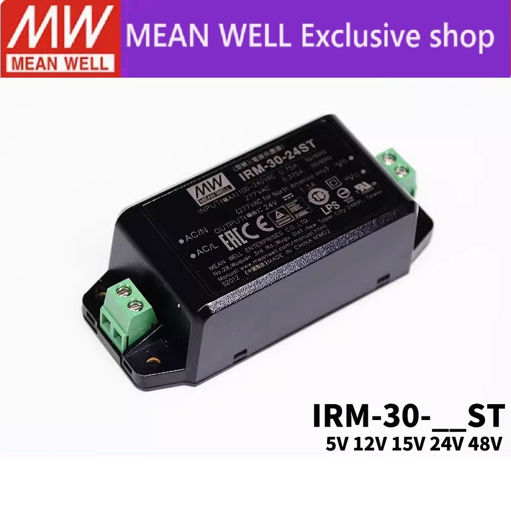 MEAN WELL IRM-30 IRM-30-12ST IRM-30-24ST IRM-30-48ST 30WAC-DC PCB-Mount ...