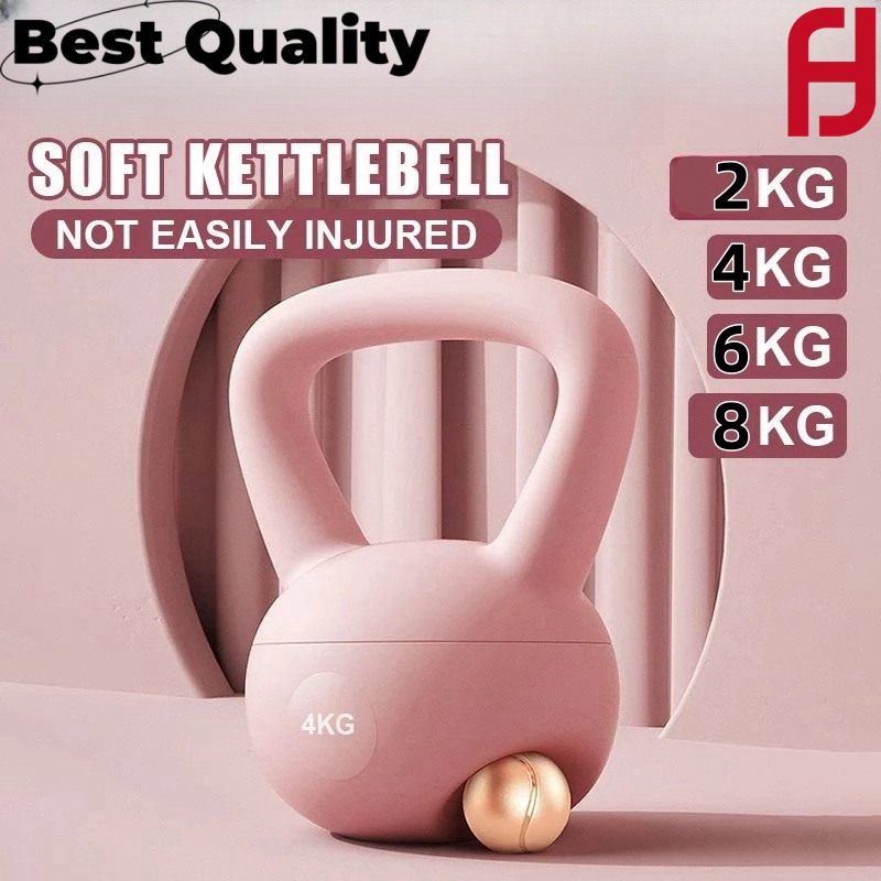 [Ready Stock]2/4/6/8KG Soft Kettlebell Dumbbell Set PVC Kettle Bell ...