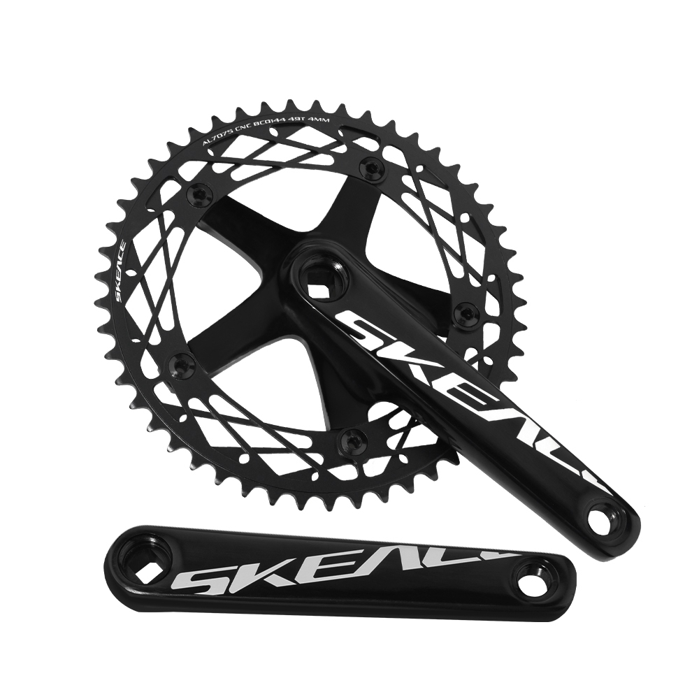 SKEACE 144mm BCD Square Hole Track Fixed-gear Racing Bike Single Speed ...