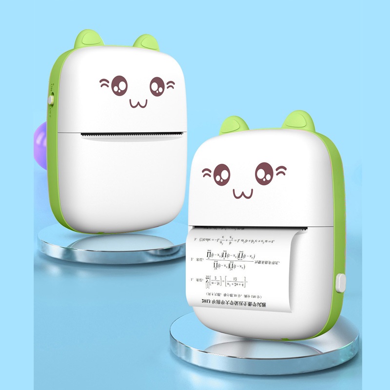 Mini Portable Thermal Printer Paper Photo Pocket Thermal Printer Mini ...