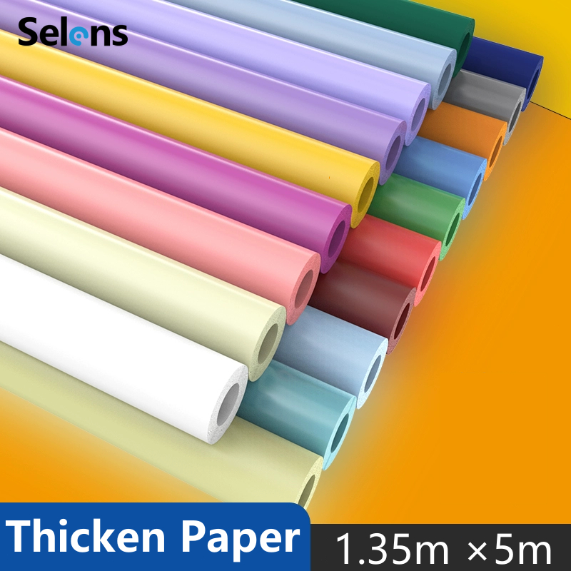 Selens Photography Backdrop 1.35 x 5m Seamless Solid Color Paper ...
