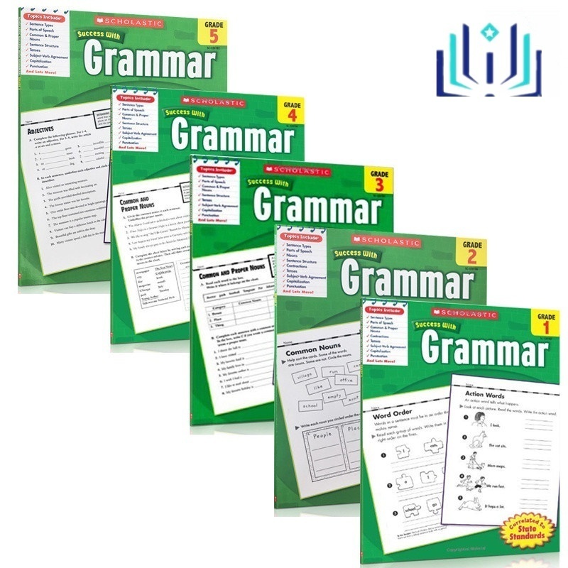 English Original “Scholastic Success With Grammar Grade 1/2/3/4/5 ...