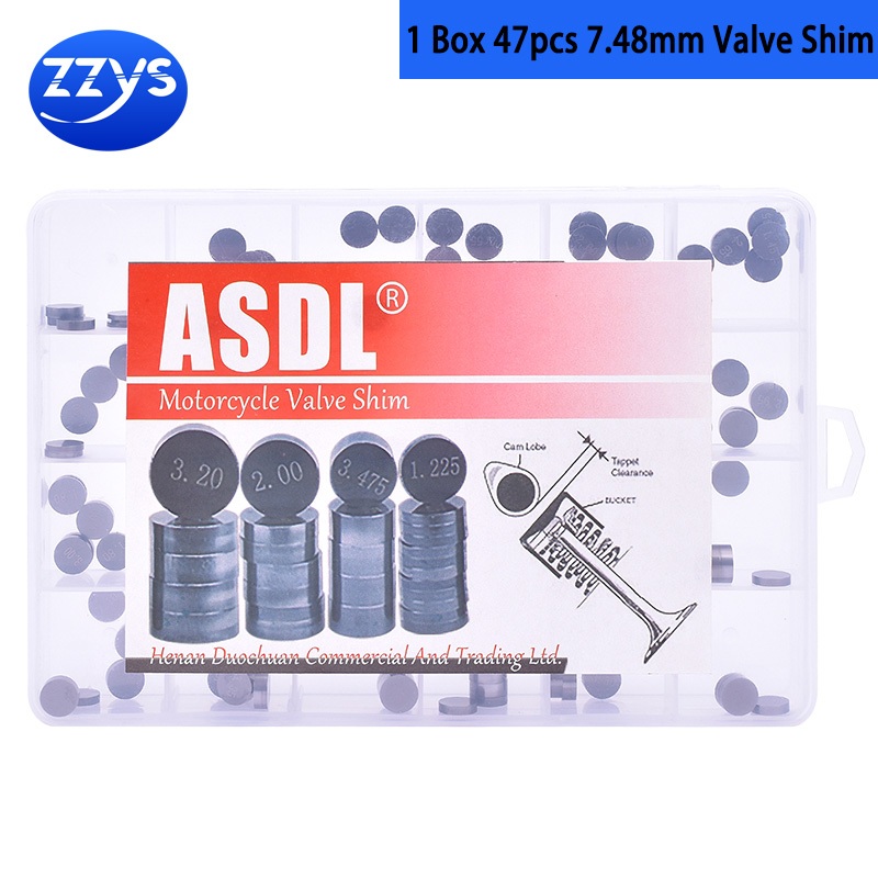 1 Box 47pcs 7.48mm (1.20-3.50) All Thickness Size Valve Shim Kits For ...