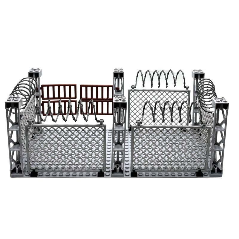 Military Base Scene Building Blocks MOC Small particles Protection Net ...