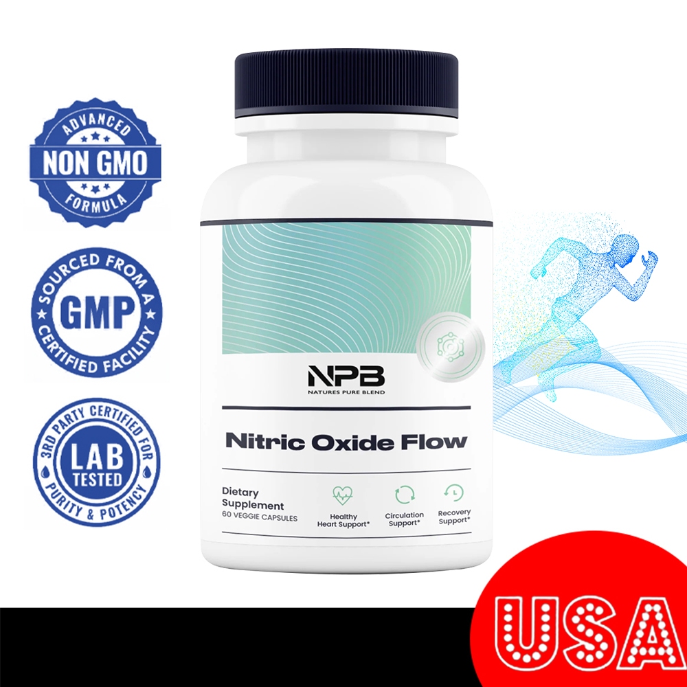 Nitric Oxide Supplements L-Arginine - Blood Pressure Support Capsules ...
