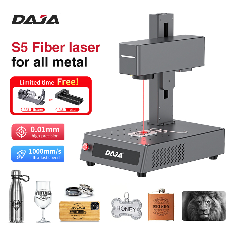 DAJA S5 Fiber Laser Engraving Machine Commercial 20W Professional ...