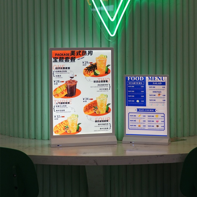 A4 A5 acrylic light box poster for indoor outdoor ld light box for shop ...