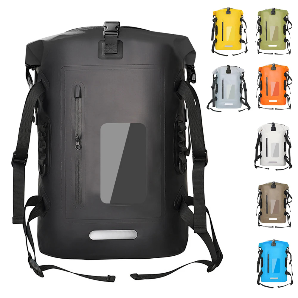 32L Waterproof Backpack, Roll Top Kayak Dry Bag, Marine Dry Bags ...